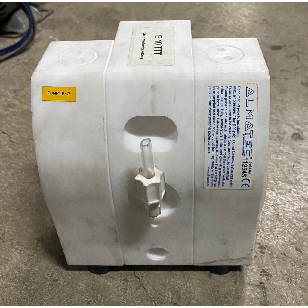 含稅-德國製ALMATEC E10TTT全鐵氟龍氣動隔膜幫浦---出入口徑3分(可輸送強酸強鹼/化學液體/腐蝕性液體) | 蝦皮購物