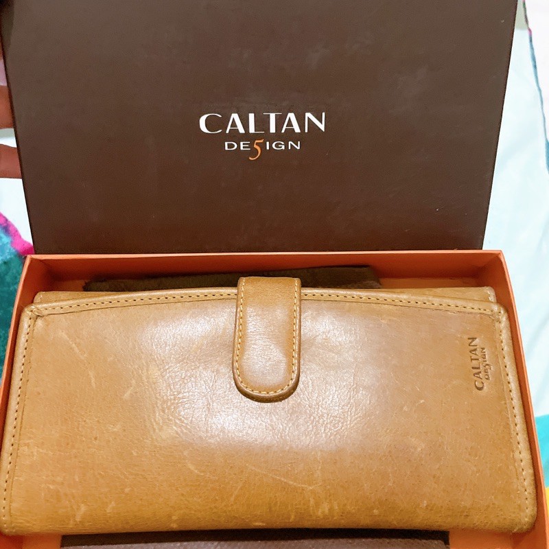 Caltan真皮長夾 | 蝦皮購物