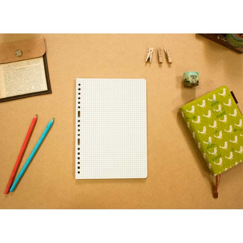 珠友 NB-25215 A5/25K 18孔活頁紙(4X4方格)(80磅)80張(適用4.20孔夾) | 蝦皮購物