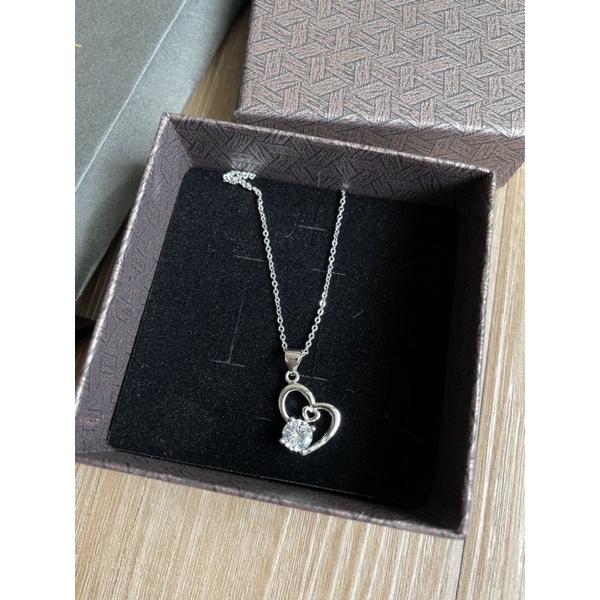 全新 愛心 項鍊 情侶 禮物 附盒 | 蝦皮購物