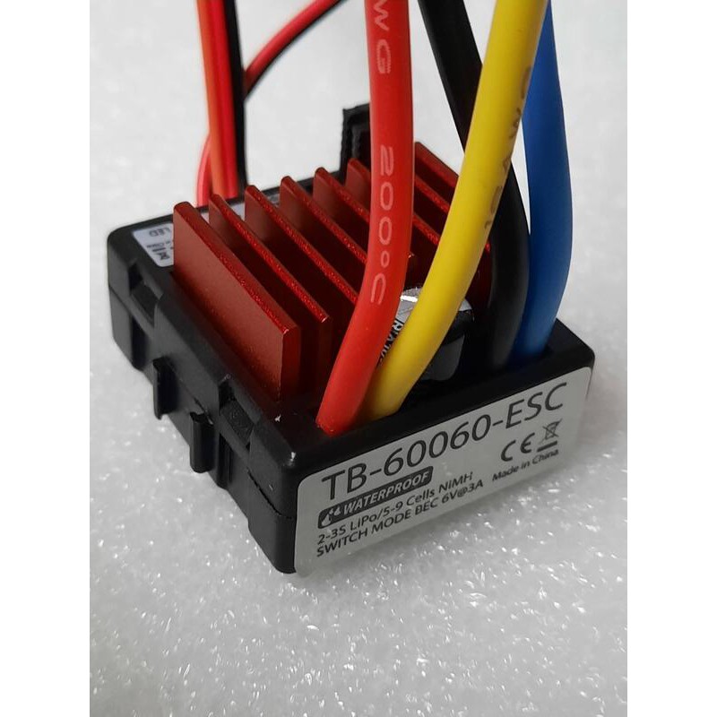 天母168 TB-60060 60A 2S-3S防潑水 有刷 電變 電子變速器 T插接頭 適用田宮系列架 | 蝦皮購物