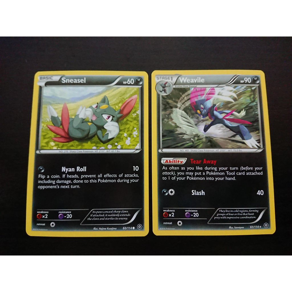 『Micky Lab』美版 Pokemon TCG Sneasel & Weavile | 蝦皮購物