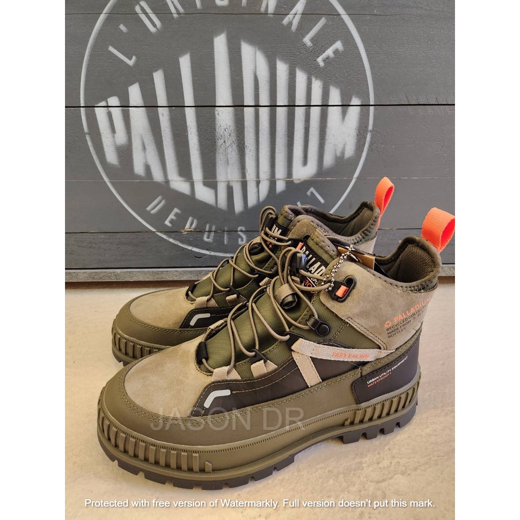 JASON DR(免運)PALLADIUM PALLASHOCK TRAVEL WP+巧克力厚底防水鞋77989-325 | 蝦皮購物