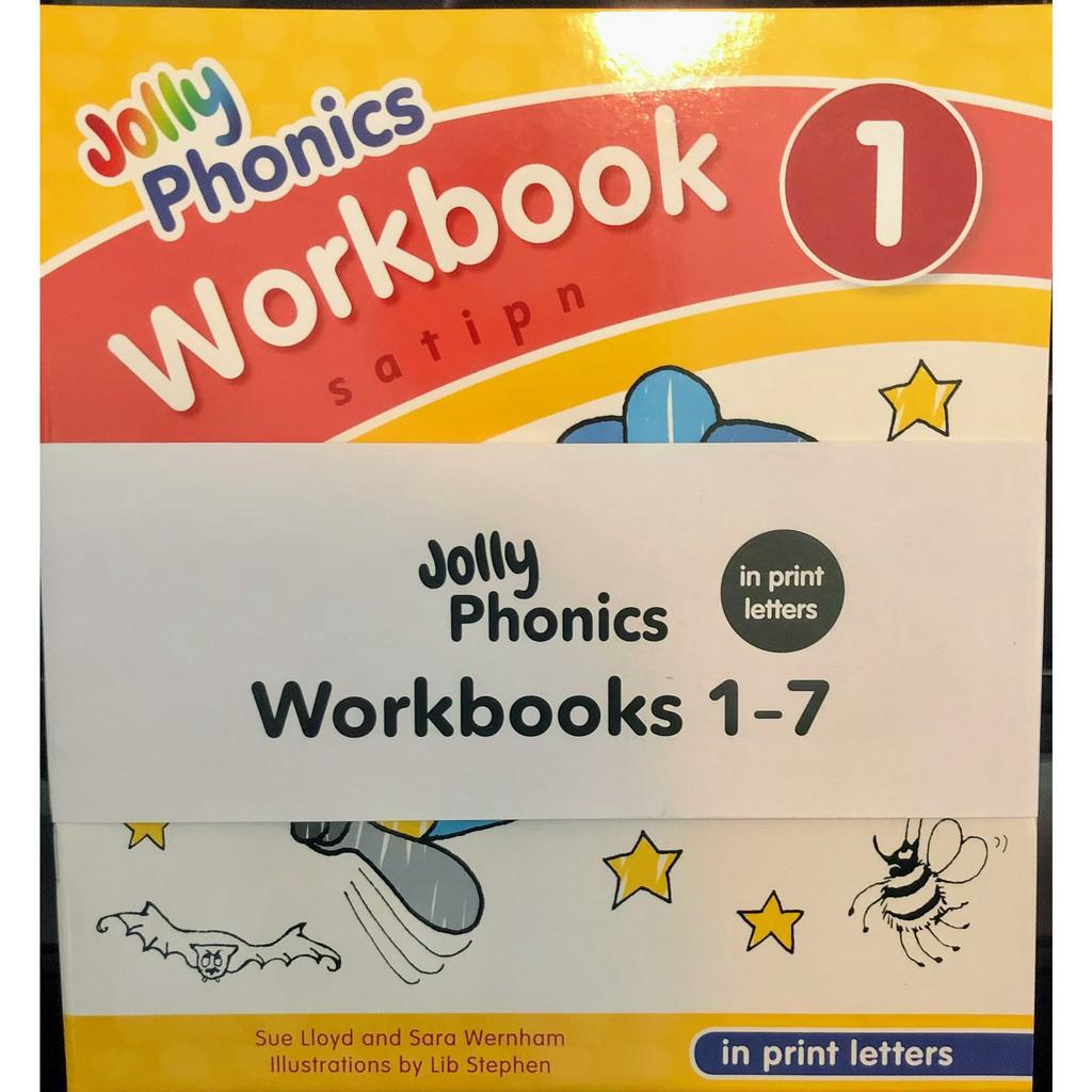 Jolly Phonics Workbooks 1-7/美國正版in print letters字體 | 蝦皮購物