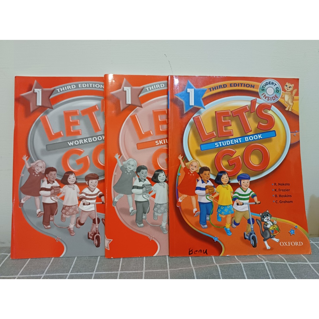 Let's Go 1 3rd Edition Let's Go 英文教材1 第三版 (內含兩片光碟、課本、兩本習作) | 蝦皮購物