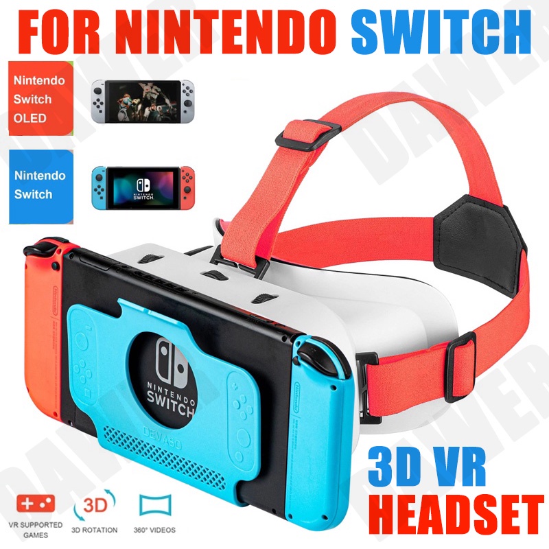 任天堂 Nintendo Switch OLED 3D 眼鏡虛擬現實電影的新型 VR 眼鏡開關遊戲耳機可調大鏡頭 | 蝦皮購物