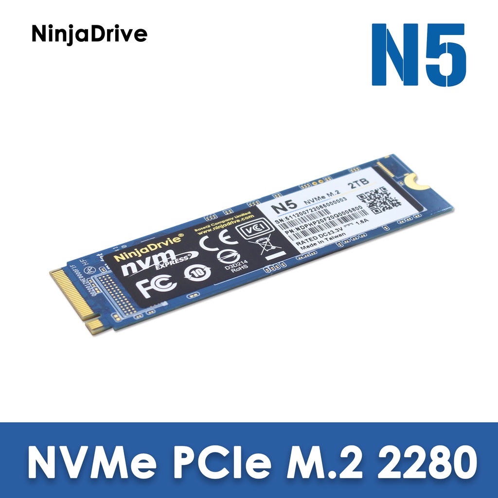 [NinjaDrive] SSD固態硬碟-N5 (M.2 2280 NVMe PCIe) | 蝦皮購物