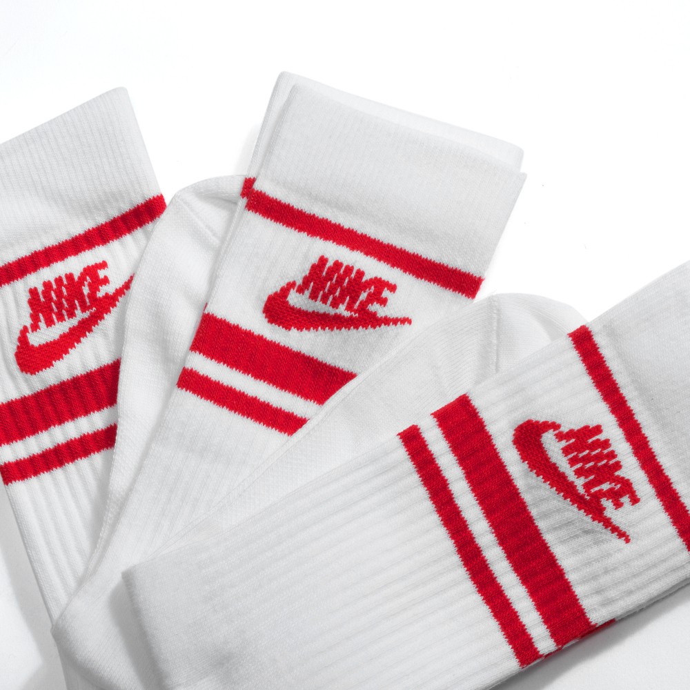 【WUMING_SPORT】現貨 NIKE Essential Socks 運動襪 休閒襪 長襪 白 條紋 DX5089 | 蝦皮購物