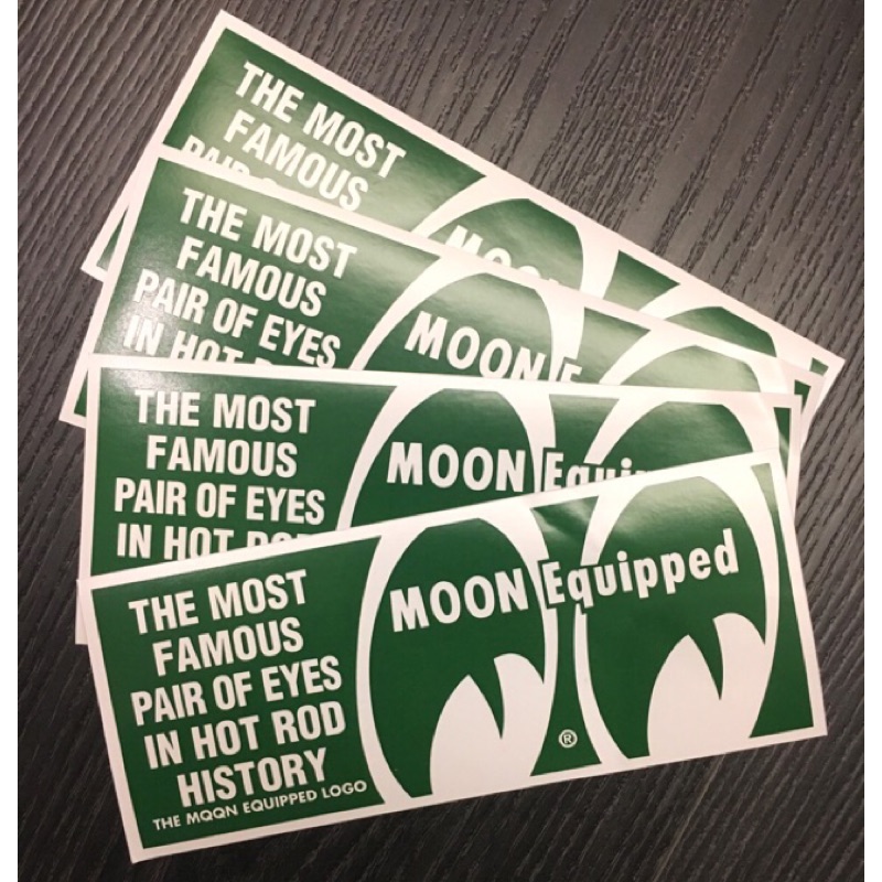 現貨 日本帶回 MOON EQUIPPED LOGO BUMPER STICKE 貼紙 | 蝦皮購物