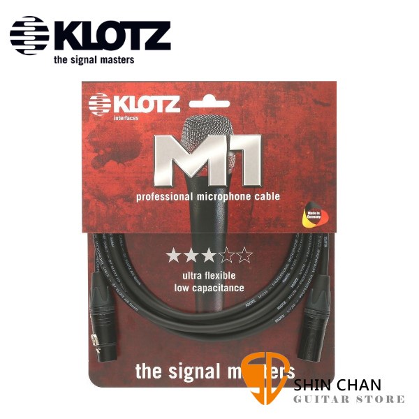 小新樂器館 | 德國製 Klotz M1 FM1N0100 麥克風線 1公尺 卡農頭 正成公司貨 | 蝦皮購物