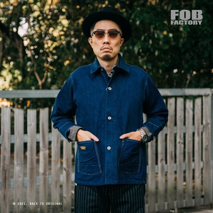 BTO 日本【FOB】大戰版 WW2 COVERALL 丹寧工裝外套 | 蝦皮購物