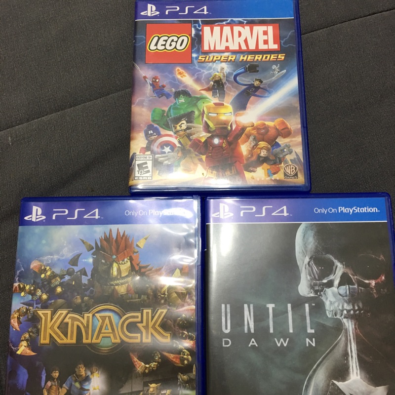 PS4遊戲片 直到黎明 until dawn 樂高漫威超級英雄 LEGO Marvel 鈉克的大冒險 knack | 蝦皮購物