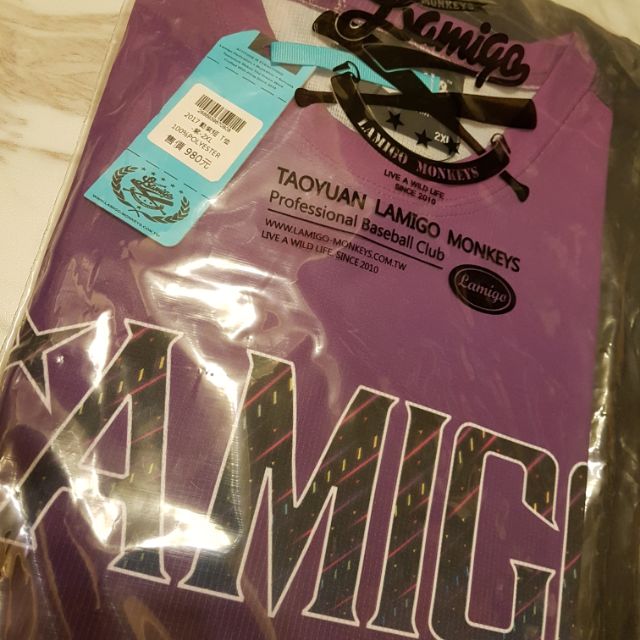 [五折] 動紫衣服 動紫T lamigo 2XL 台灣大賽 總冠軍賽 王柏融 廖健富 lamigirls 小鹿 籃籃 | 蝦皮購物