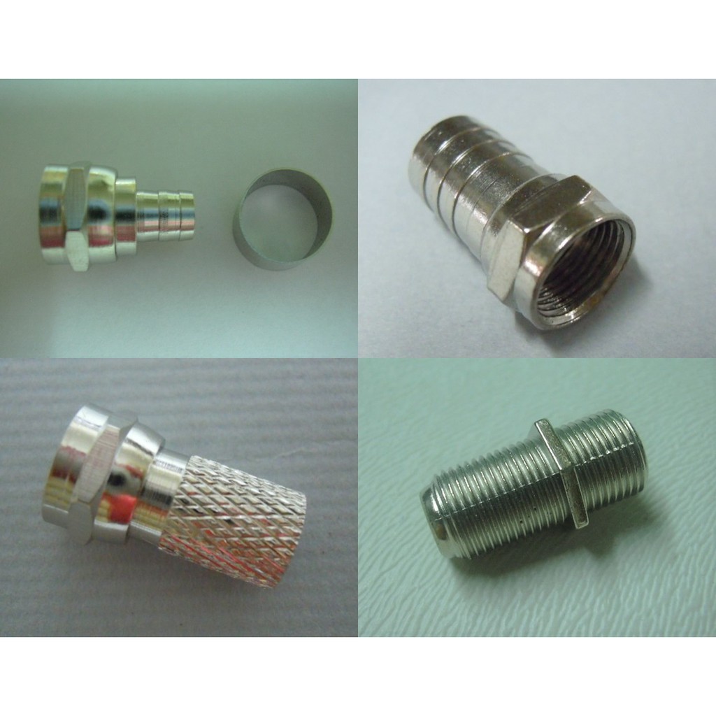 F公頭 5C鳳梨頭 F頭新型旋入式 5C2V RG6U 同軸線用 鳳梨旋轉頭 夾式鳳梨頭 | 蝦皮購物