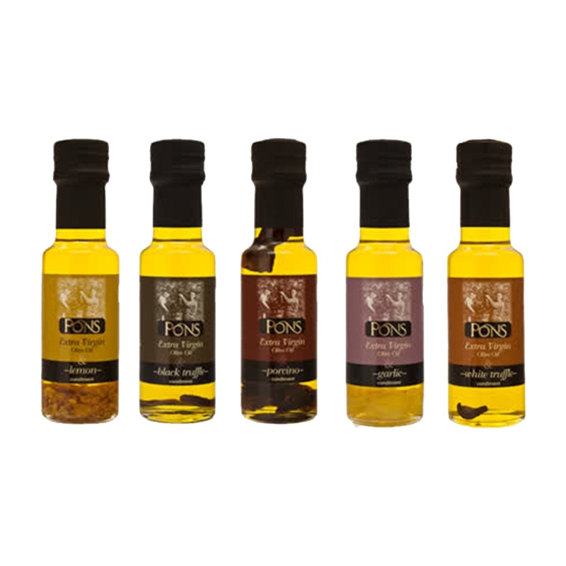 【蝦皮直營】西班牙GRUP PONS 龐世 特級冷壓橄欖油125ML 檸檬/黑松露/牛肝菌菇/白松露/大蒜風味 | 蝦皮購物