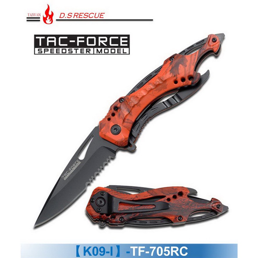 【EMS軍】美國TAC-FORCE戰術工具折刀#(K09)TF-705 | 蝦皮購物