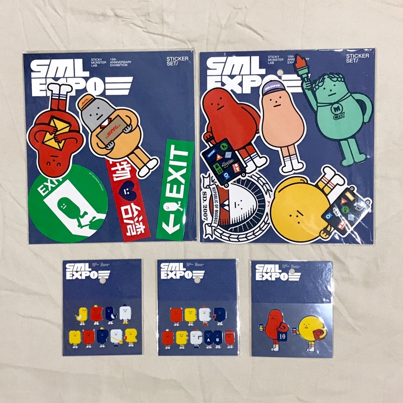 SML Sticky Monster Lab 黏黏怪物 10週年特展 貼紙 轉印貼紙 | 蝦皮購物