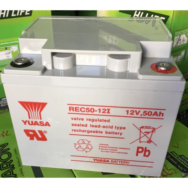 YUASA湯淺REC50-12I 12V50AH REC50-12深循環電瓶 WP50-12NE 【中部電池-台中】 | 蝦皮購物