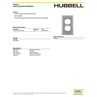 美國 Hubbell SS8 音響級 不鏽鋼電源蓋板 (現貨) | 蝦皮購物