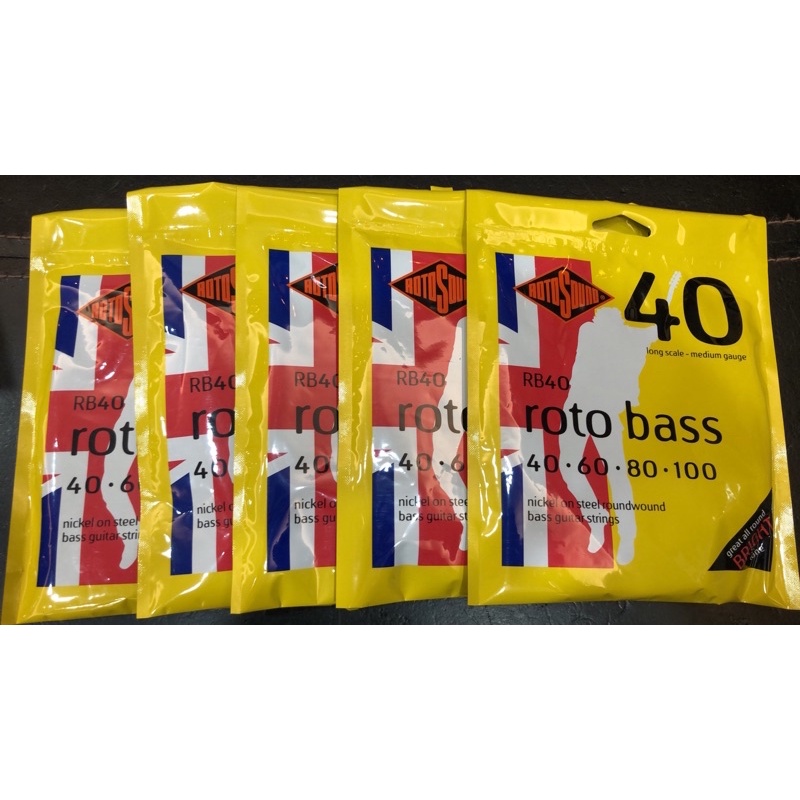 三一樂器 ROTOSOUND RB40 電 貝斯弦 (40-100) 英國製 四弦 BASS弦 RB-40 現貨免運 | 蝦皮購物