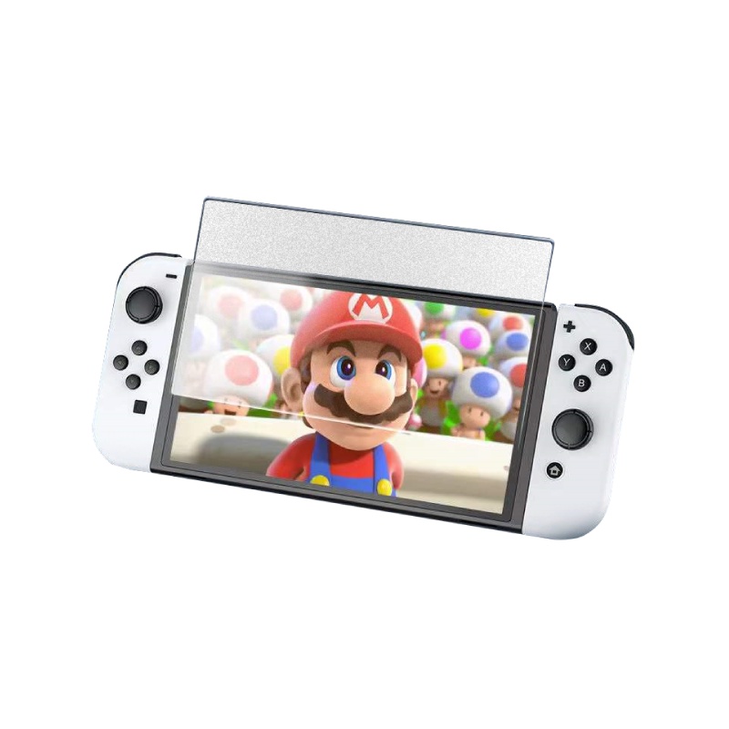 【免運】MOZTECH Switch OLED 無色抗藍光 超細霧 晶霧貼 電競 滿版 抗藍光 玻璃保護貼 | 蝦皮購物