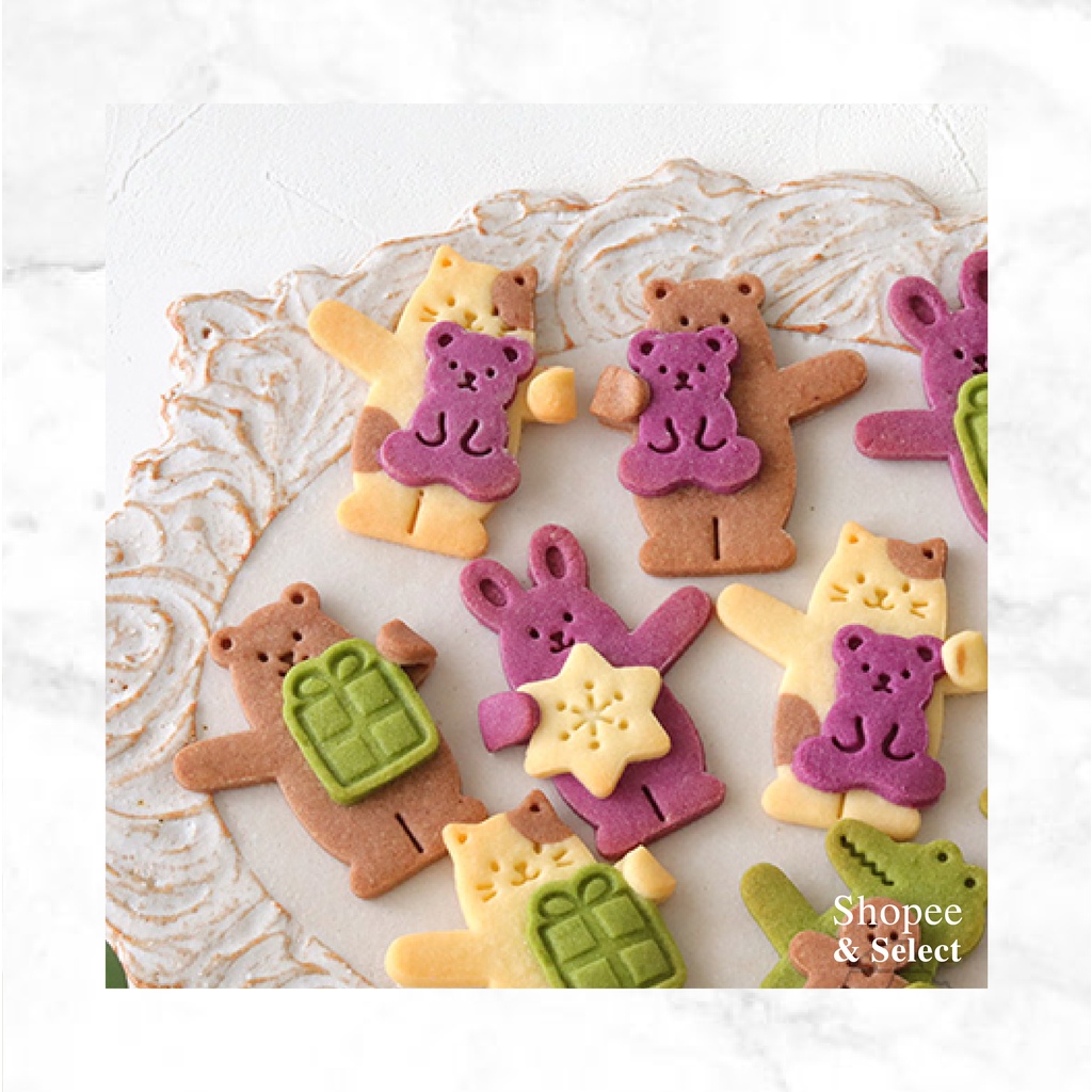 Select 】A05 現貨 快速出貨 台灣出貨 日式 鱷魚 熊 兔 貓 造型餅乾模 DIY動物 用具 烘焙模具 | 蝦皮購物