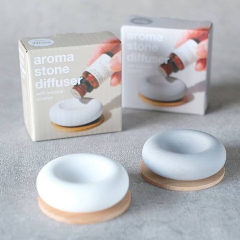 日本Aroma Stone 精油香氛擴香石 附木盤 | 蝦皮購物