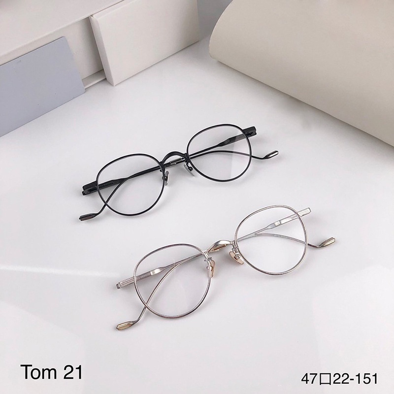 明明眼鏡 肖戰同款純鈦鏡架 TOM21男女情侶款 超輕鈦合金眼鏡框 光學鏡架眼鏡 復古文藝小圓框鈦架 男女同款眼鏡 | 蝦皮購物