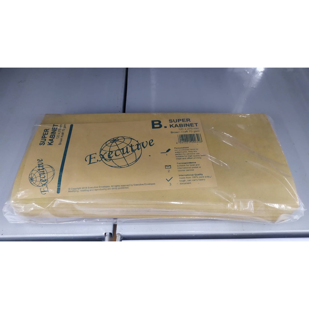 Samson B 超級櫥櫃行政純棕色信封內容為 100 個 | 蝦皮購物