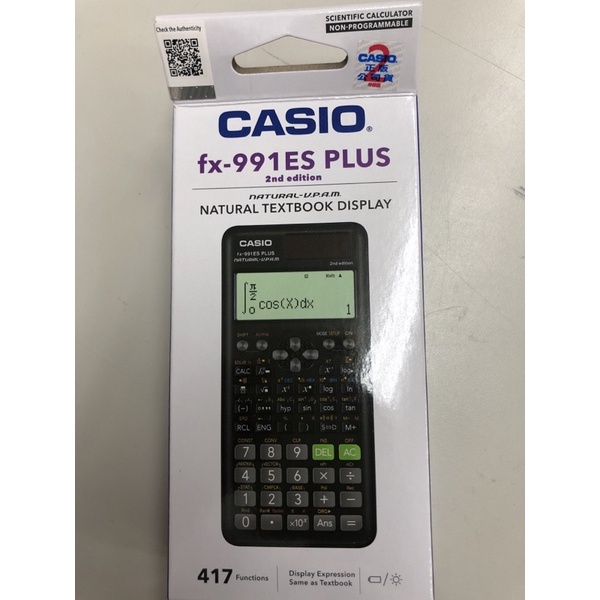 $ 免運$👍全新台灣公司貨保固2年Casio fx991 EX ES PLUS II工程計算機CASIO 991 NEW | 蝦皮購物