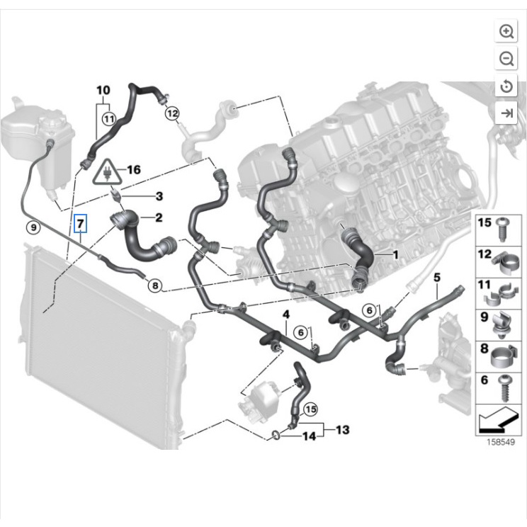 BMW E90 E91 E92 E93 熱水管 排氣 德製 7號位置 17127618510 | 蝦皮購物