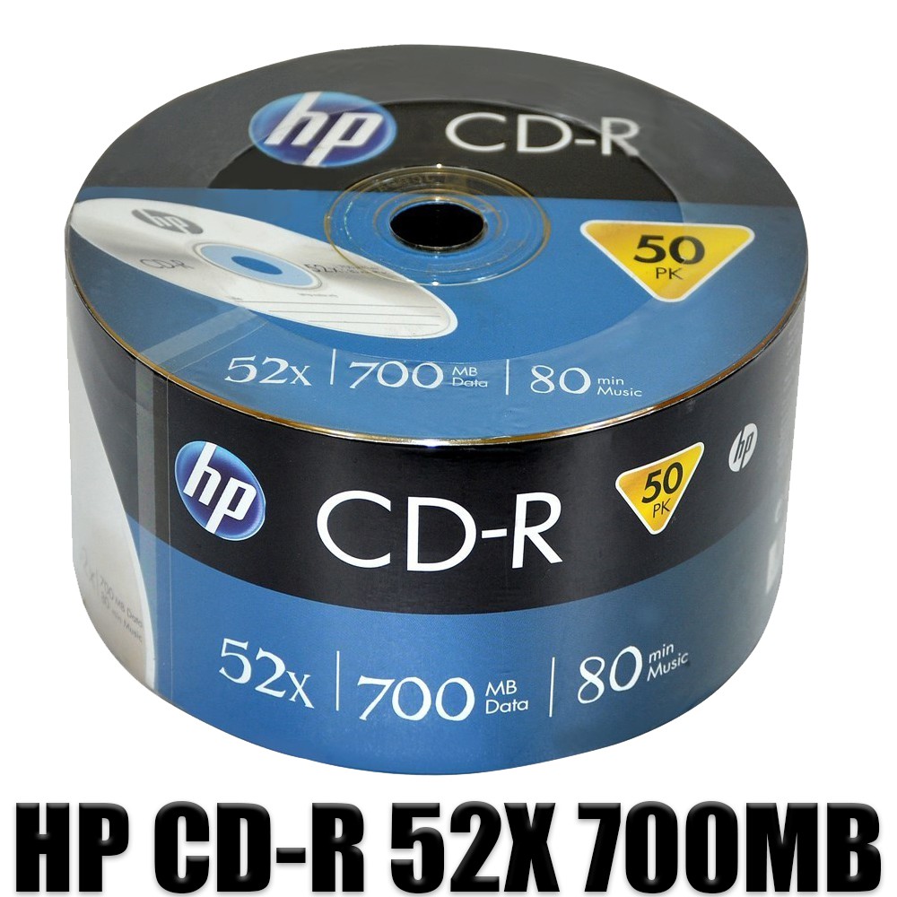 *電子發票*㊣ HP CD-R 52X 700MB 白金片 可燒錄空白光碟 | 蝦皮購物