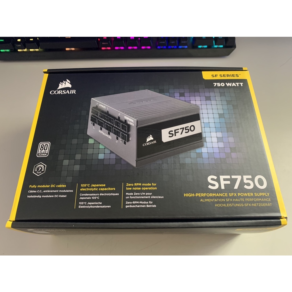 海盜船 CORSAIR SF750 白金牌 SFX規格 750W 電源供應器 現貨馬上出 不用等 面交4000 | 蝦皮購物