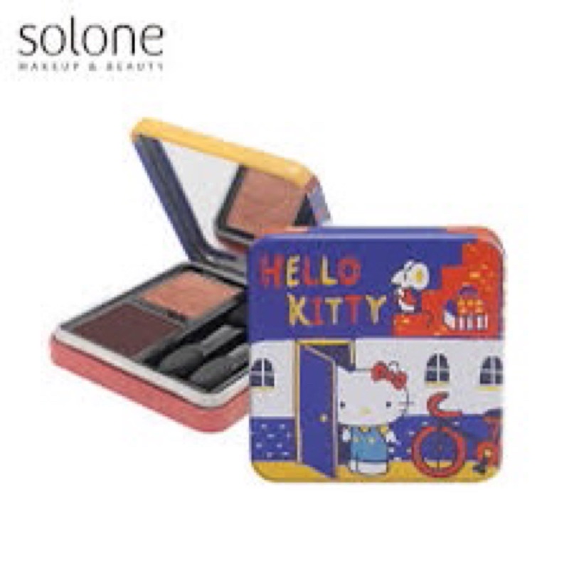 solone hello kitty 雙色眼影盤 | 蝦皮購物