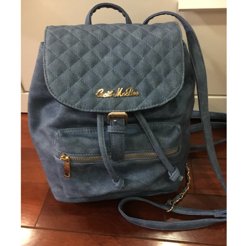 全新 CECIL McBEE 牛仔色後背包 | 蝦皮購物