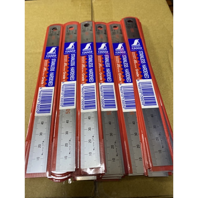 日本 SHINWA 13005企鵝 鶴龜 不鏽鋼直鋼尺 直尺 15cm 150mm 全公分 公制 白鐵尺 | 蝦皮購物