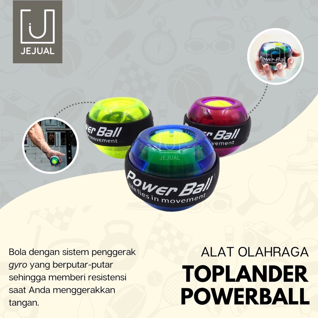 Powerball TOPLANDER Gyro Spinner/旋轉球/鍛煉 LED 球健身房/健身/運動 | 蝦皮購物