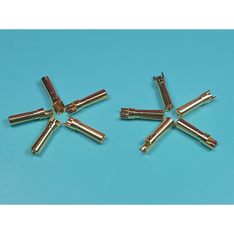 開半槽剖溝型公頭10個 4mm鍍金香蕉插頭接頭/金插 AMASS GC4013-M 含稅價 | 蝦皮購物