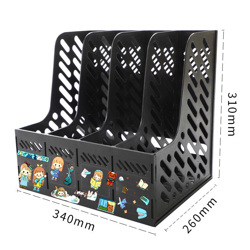 【現貨免運】文件架子 多層四欄框 辦公用品書立架 簡易桌上資料夾 | 蝦皮購物