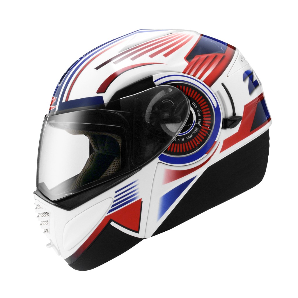 【eifa 安全帽】ZS-3010 AE2 白底 / 藍 可樂帽 可掀式 | 蝦皮購物