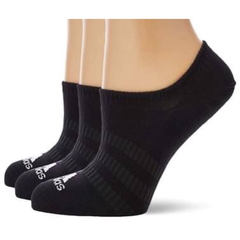 【adidas 愛迪達 】 LIGHT NOSH 3PP 運動襪 踝襪 黑色 透氣 三雙一組 DZ9416 | 蝦皮購物