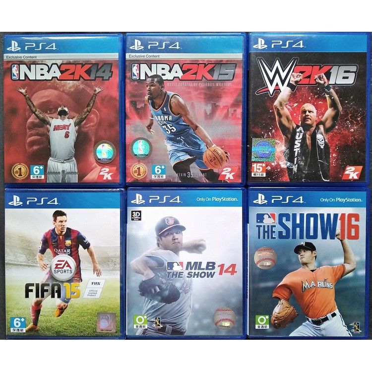 PS4🎮遊戲片 FIFA 15/WWE 2K16/NBA 2K14/2K15/MLB THE SHOW 14/15 | 蝦皮購物