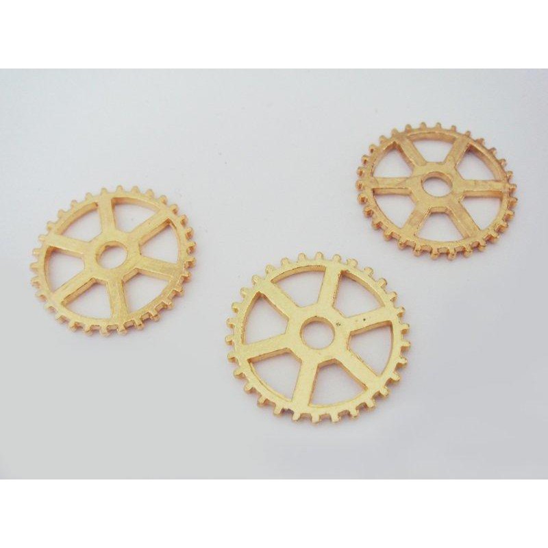 【綺綺愛編織】金色 齒輪 吊飾《E431》1個4元 串珠材料 | 蝦皮購物
