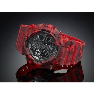 【紐約范特西】現貨 CASIO G-SHOCK GA-100CM-4A 叢林 迷彩 紅迷彩 軍事風格 手錶 | 蝦皮購物