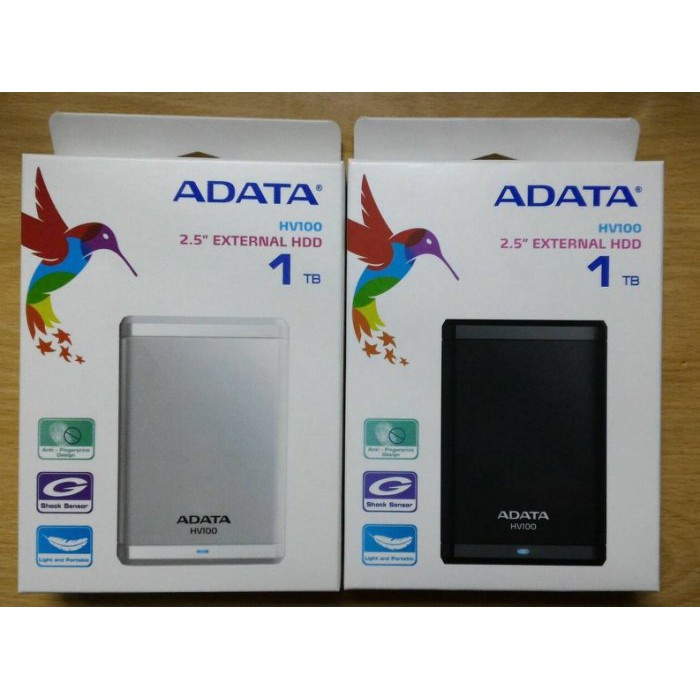 @淡水硬漢@ ADATA 威剛 HV100 1TB 白 USB3.0 2.5吋 行動硬碟 外接式硬碟 另有黑色 行動碟 | 蝦皮購物