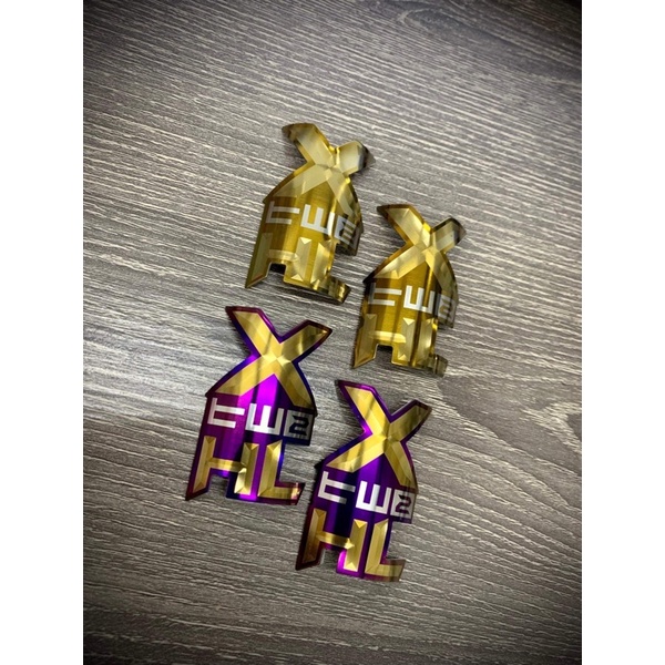 7N-X2HL鈦片 鯊魚 避震器 鈦合金 藍鈦色 鈦金色 貼片 | 蝦皮購物