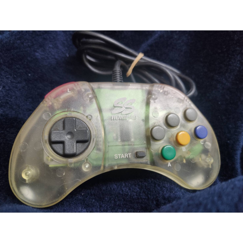 稀有珍藏傳家寶 SEGA SATURN 把手 SS 手把 HORI 透明 手把 fightpad 格鬥 kof 快打旋風 | 蝦皮購物