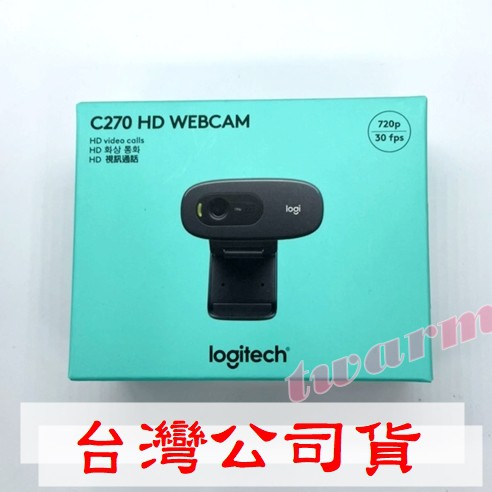 (台灣公司貨，現貨) 羅技 Logitech C270網絡攝像頭-USB 2.0 (SEN-16299) 300萬 3M | 蝦皮購物