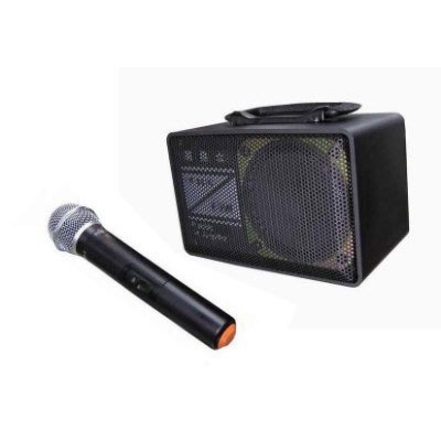 黑舞士 FM-101C 60W/藍芽/USB/SD/遙控器/電量顯示60瓦超大聲無線教學擴音機附無線麥克風手握腰掛2選一 | 蝦皮購物