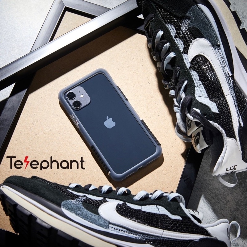 Telephant太樂芬ReNMD大象灰色堆疊手機殼iPhone潮流邊框15 14 13 12 11 Pro Max | 蝦皮購物